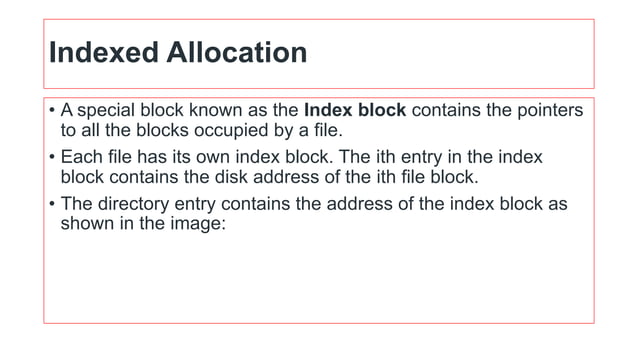 File allocation methods (1) | PPTX