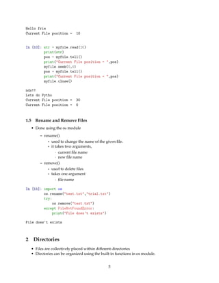 File and directories in python | PDF