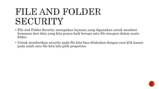 File and folder security | PPT