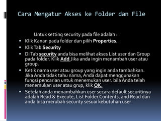 File and folder security | PPT