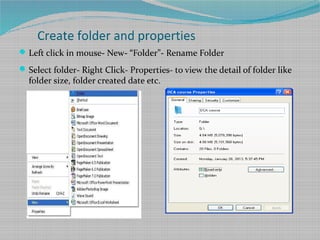 File and folder setting | PPT
