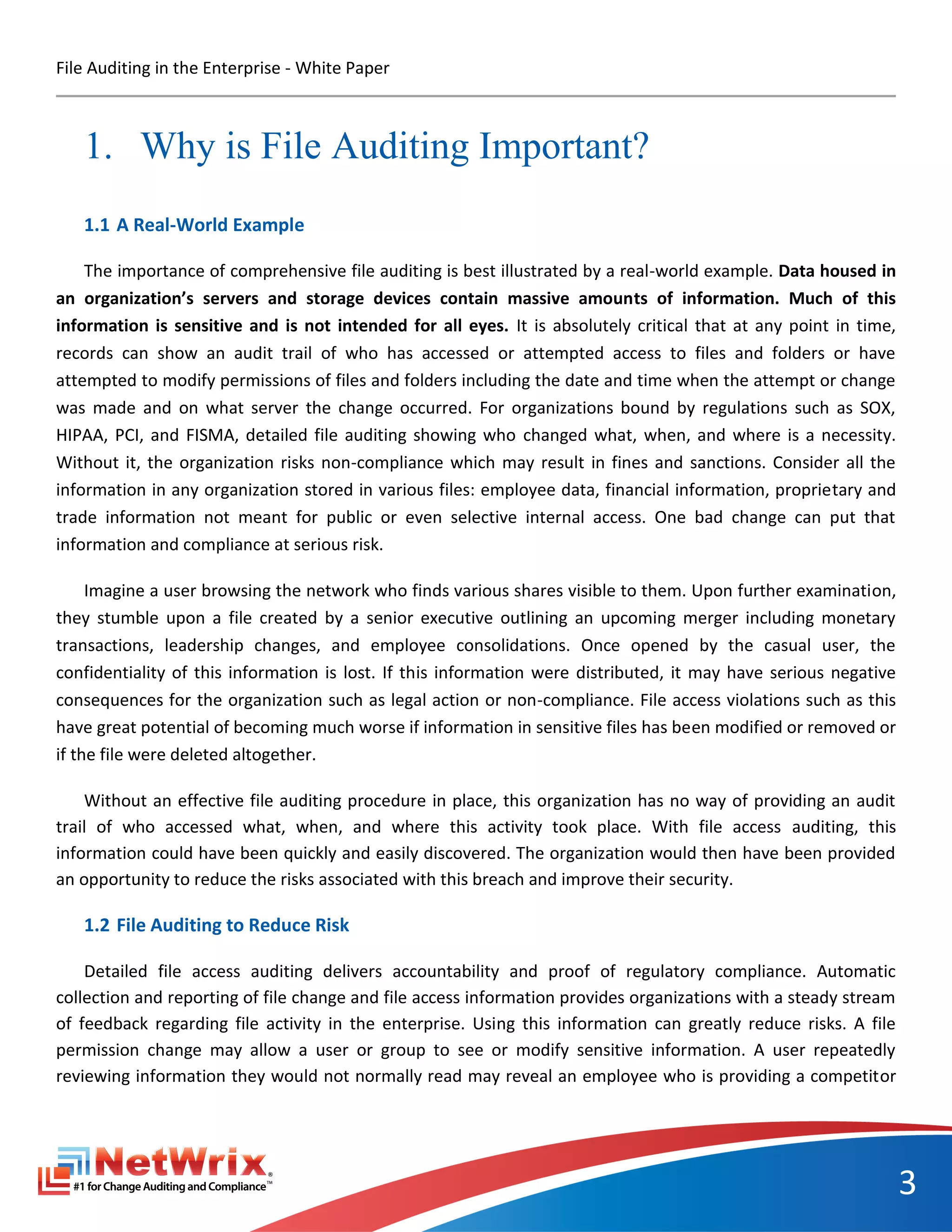 File Auditing in the Enterprise | PDF