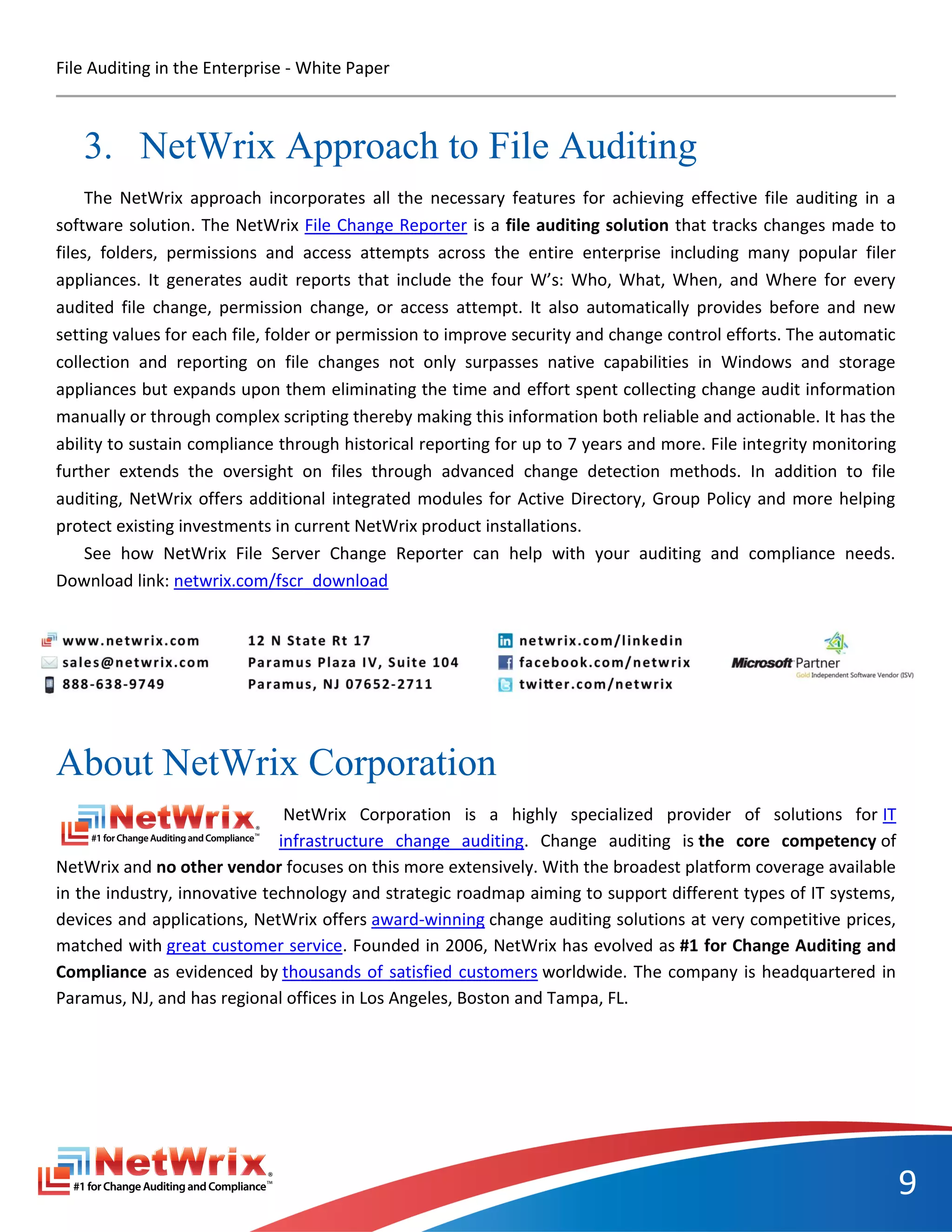 File Auditing in the Enterprise | PDF