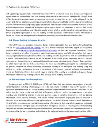 File Auditing in the Enterprise | PDF