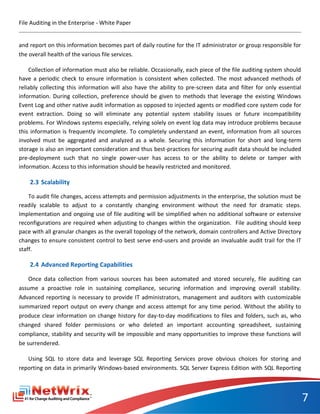 File Auditing in the Enterprise | PDF