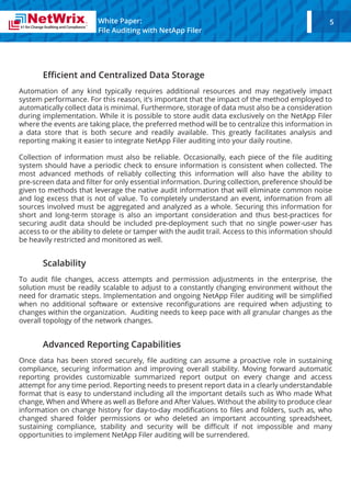 File auditing on NetApp Filer | PDF