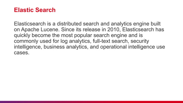 Filebeat Elastic Search Presentation.pptx | Databases | Computer Software and Applications