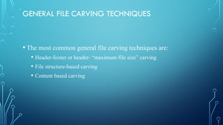 File Carving of a Data security Management | PPT