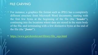 File Carving of a Data security Management | PPTX