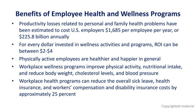 wellness on Emphasize the role of every employee in contributing to a ...