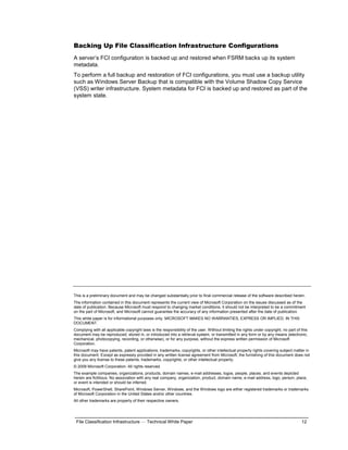 Microsoft India - File classification infrastructure whitepaper | PDF ...