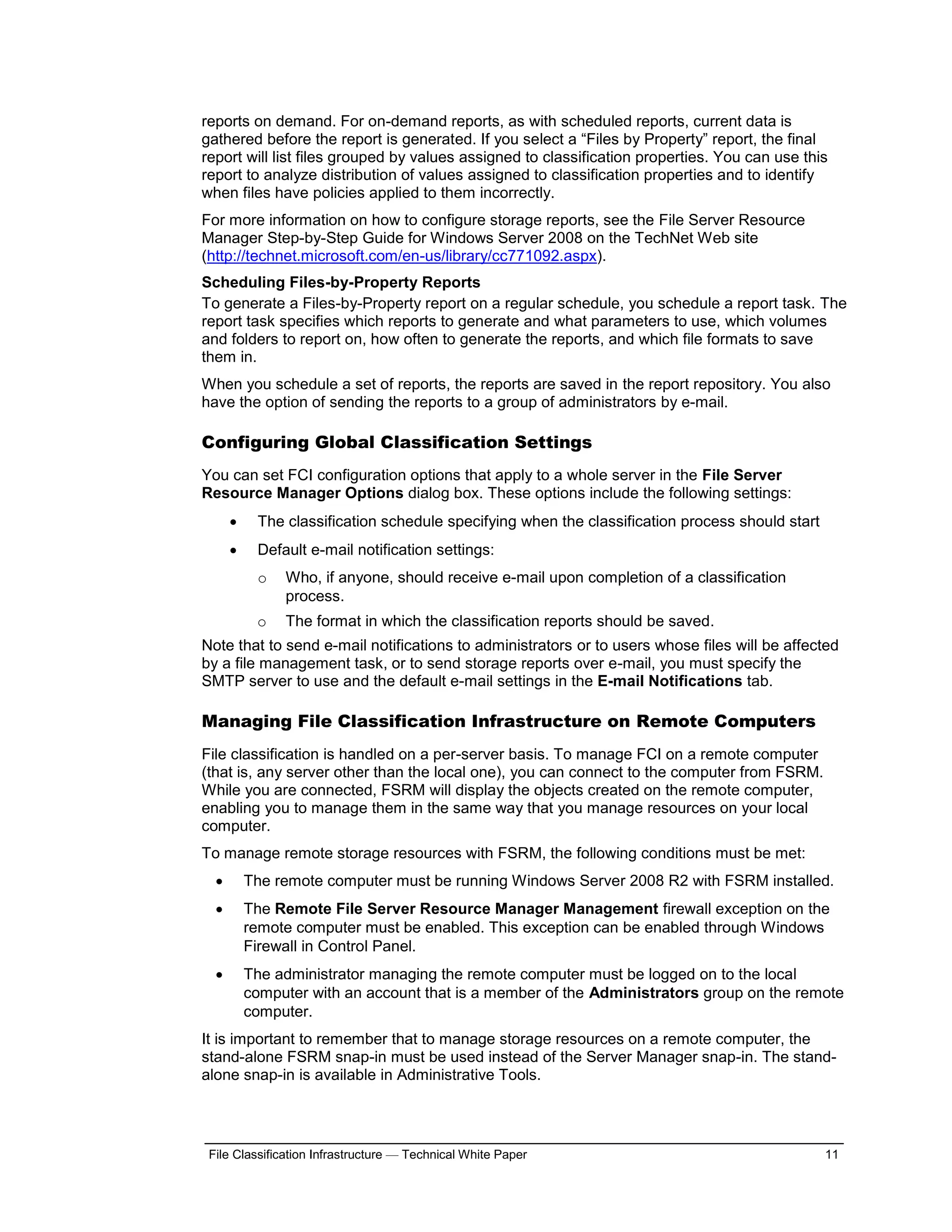 Microsoft India - File classification infrastructure whitepaper | PDF
