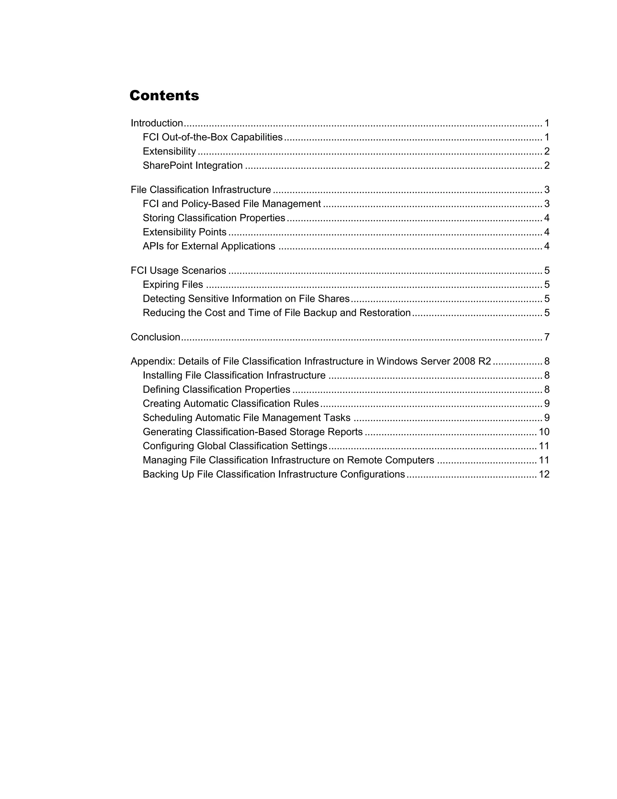Microsoft India File Classification Infrastructure Whitepaper Pdf