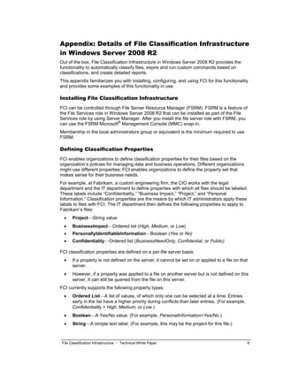 Microsoft India - File classification infrastructure whitepaper | PDF