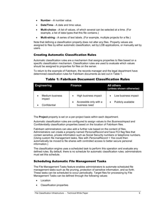 Microsoft India - File classification infrastructure whitepaper | PDF