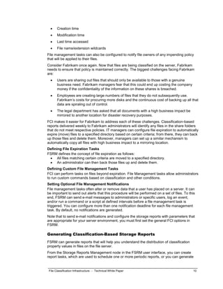 Microsoft India - File classification infrastructure whitepaper | PDF