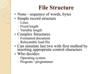 File concept and access method | PPTX