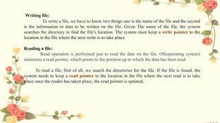 Learn about the File Concept in operating systems ppt | PPTX