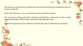 Learn about the File Concept in operating systems ppt | PPTX