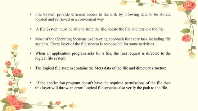 Learn about the File Concept in operating systems ppt | PPTX ...