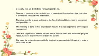 Learn about the File Concept in operating systems ppt | PPTX