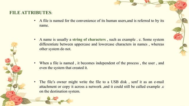 Learn About The File Concept In Operating Systems Ppt Pptx Operating Systems Computer
