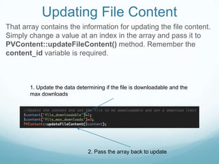 File Content Management | PPTX | Databases | Computer Software and Applications