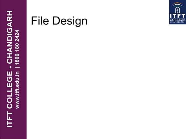 itft-File design | PPT