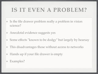 File drawer talk | PPT