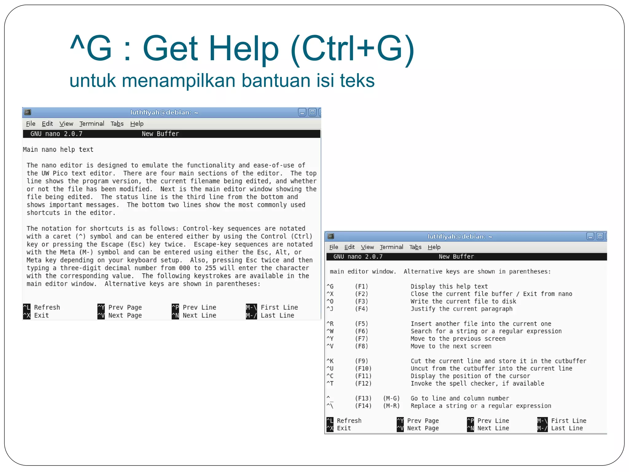 File editor nano | PPTX