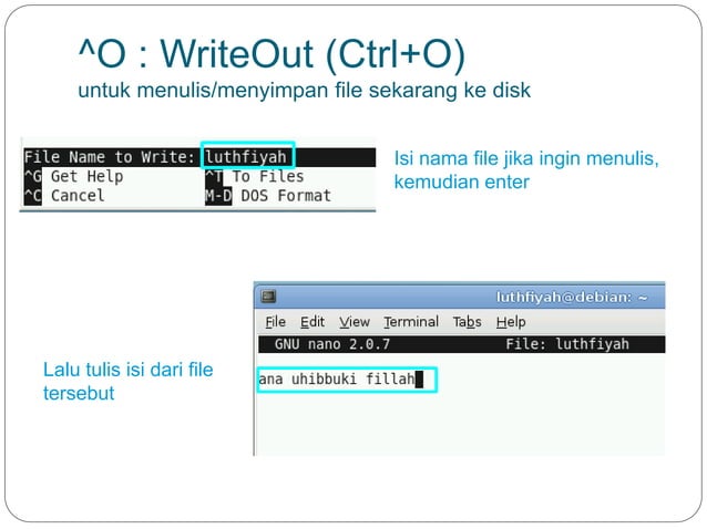 File editor nano | PPTX