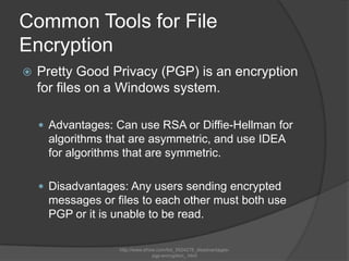 File Encryption | PPTX | Data Storage and Warehousing | Computing