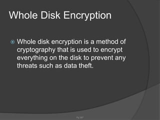 File Encryption | PPTX | Data Storage and Warehousing | Computing
