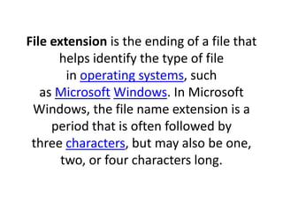 File extension | PPT