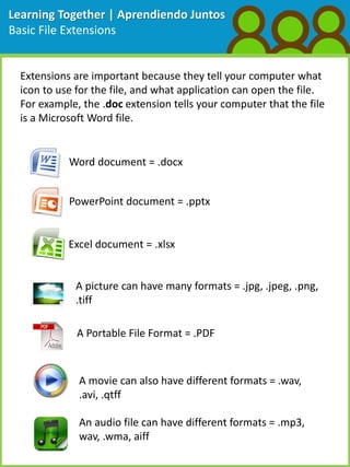 File Extension Handout | PDF