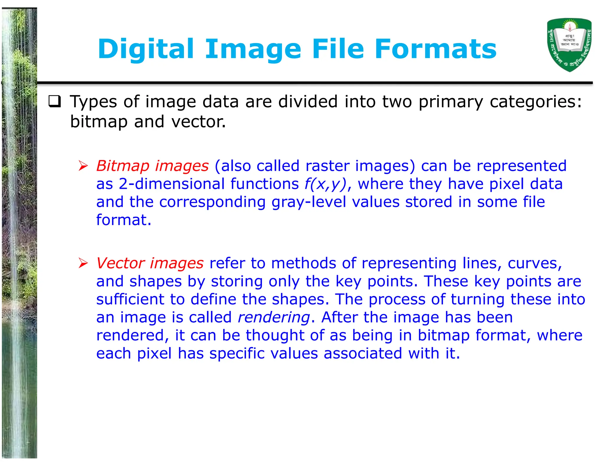 Digital Image processings - file formats | PDF
