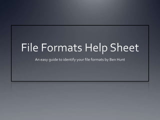 File format help sheet version 2 | PPT