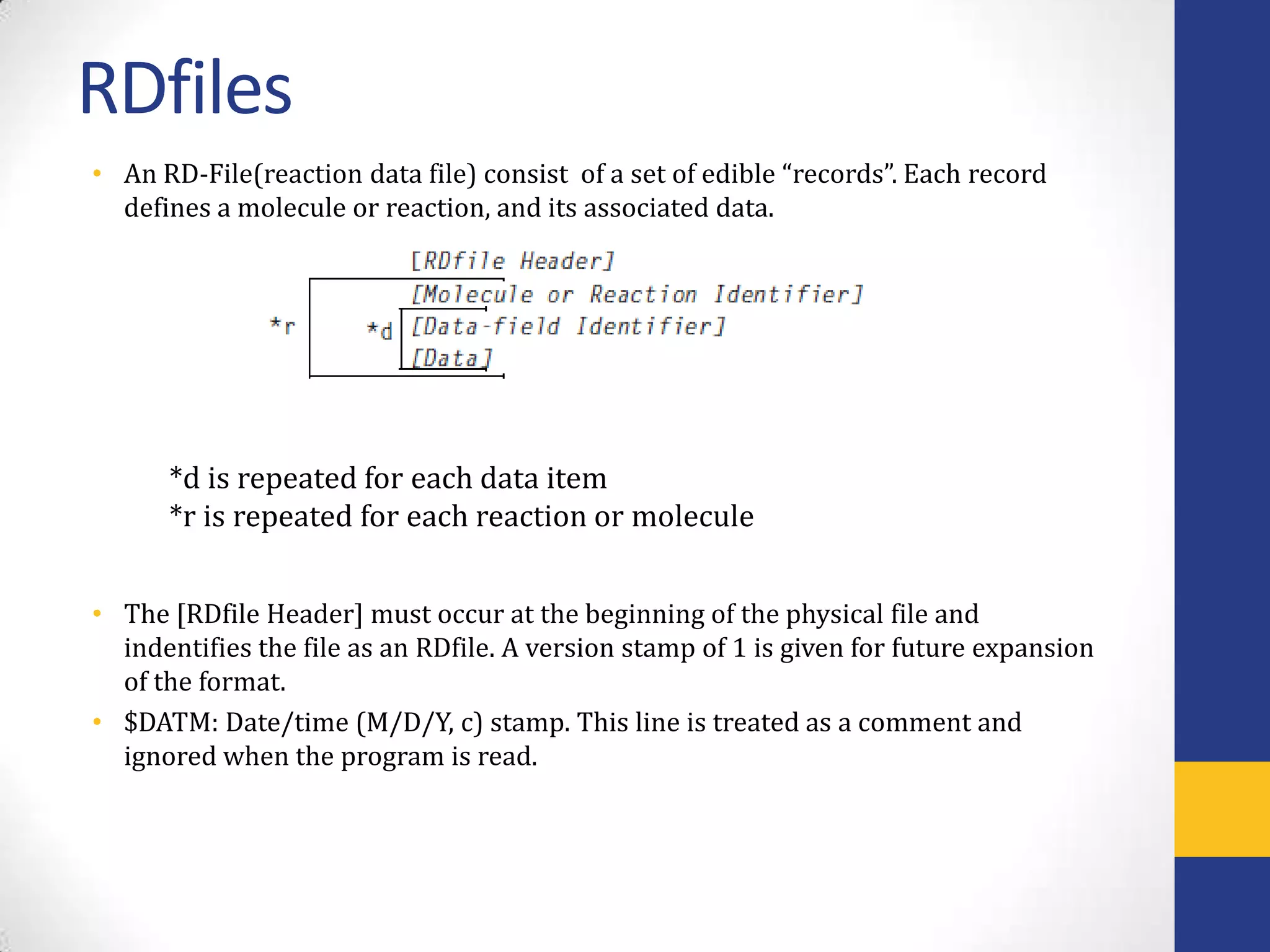 Chemical File Formats for storing chemical data | PPTX
