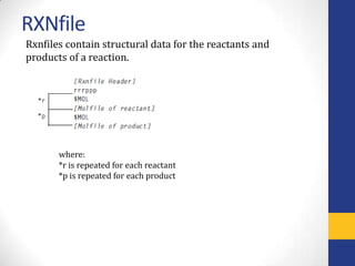 Chemical File Formats for storing chemical data | PPTX