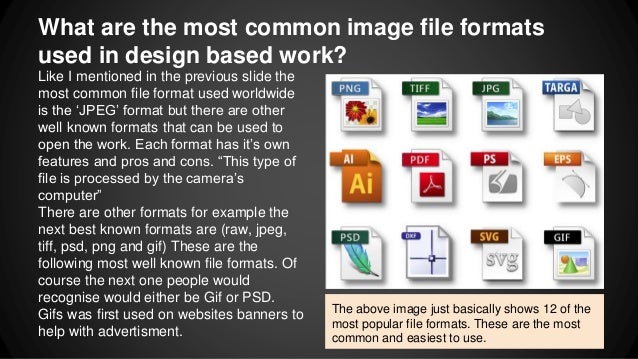 File formats