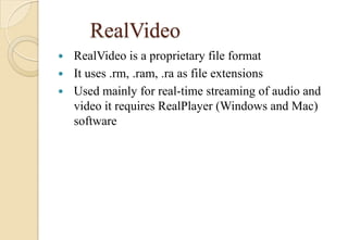 File formats and its types | PPTX