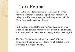 File formats and its types | PPTX