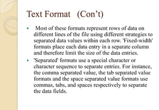 File formats and its types | PPTX