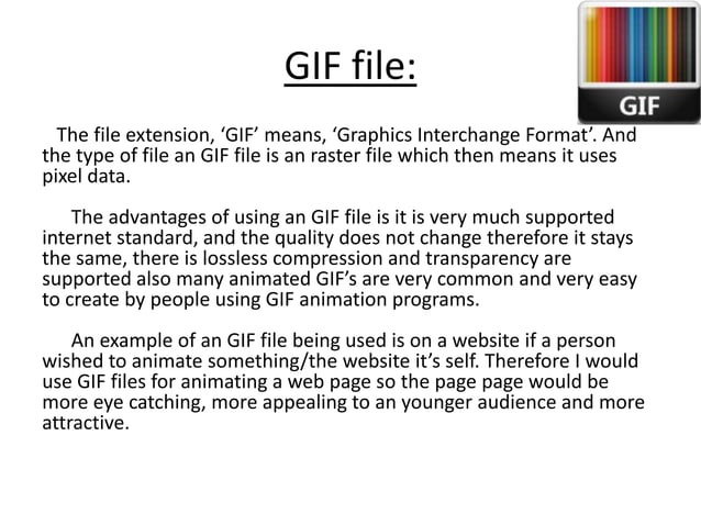 File formats | PPT