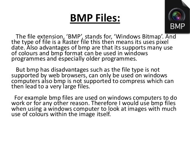 File Formats File Formats