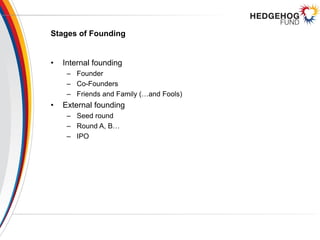 Founding stages for startups and basic documentation | PPT
