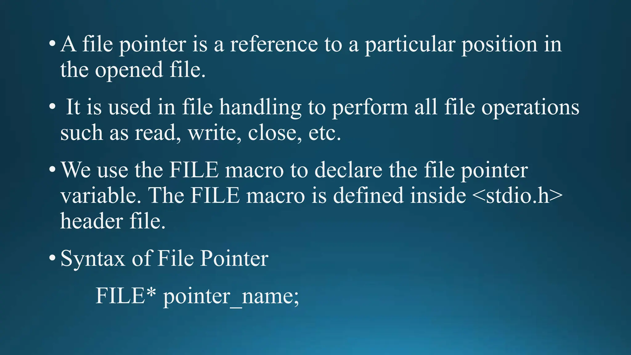 File handing in C | PPTX