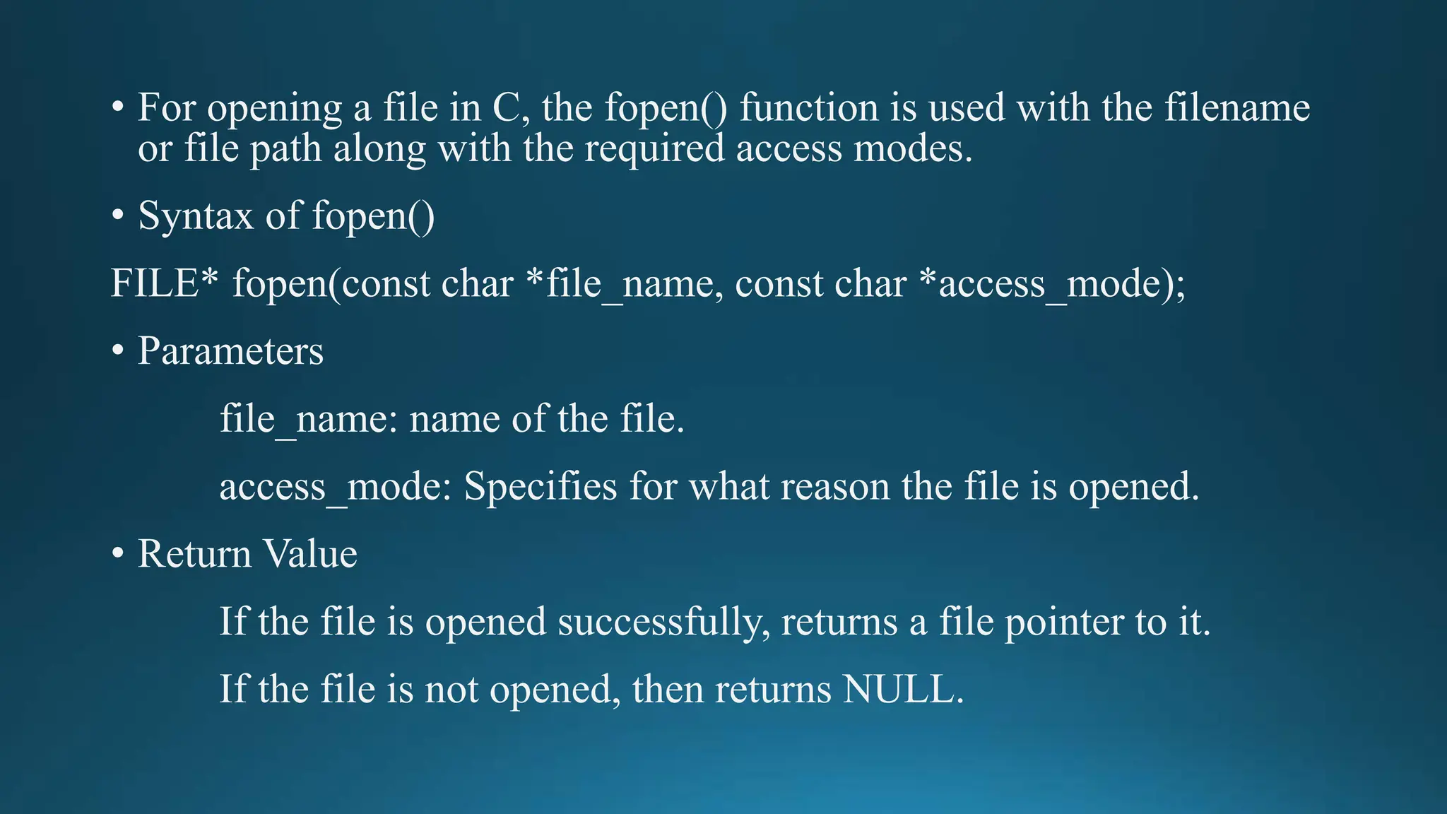 File handing in C | PPTX