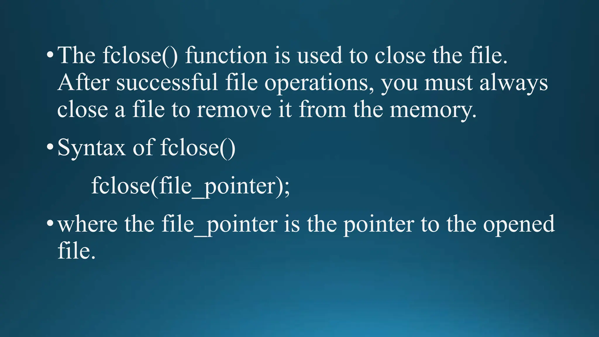 File handing in C | PPTX