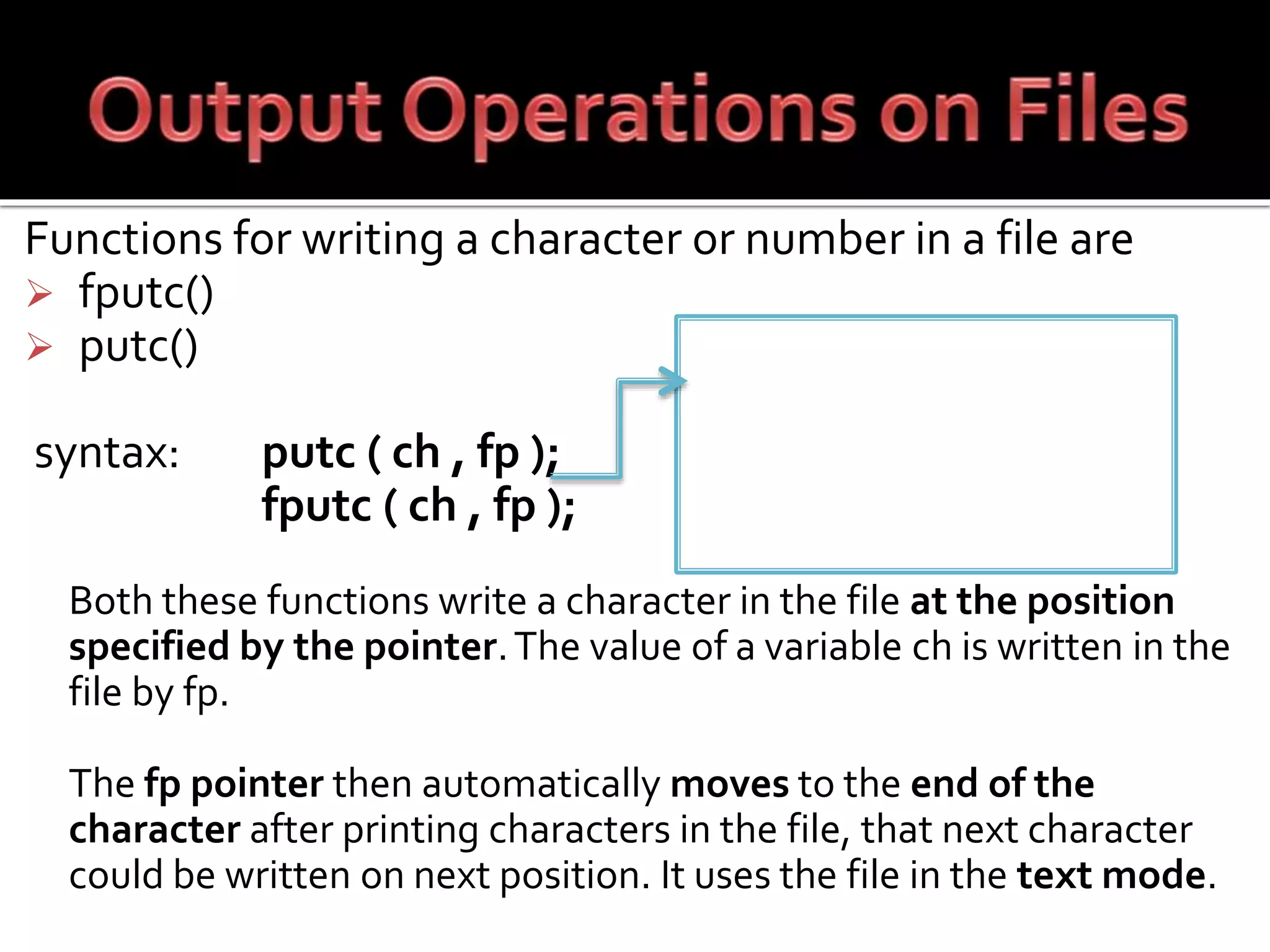 File handling in c | PPTX